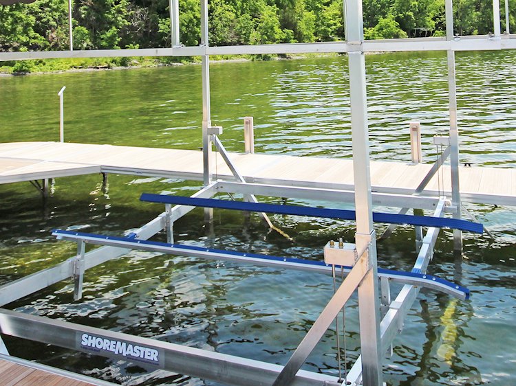 Boat Lift Bunks: Vinyl / Aluminum Boat Lift Bunks for Sale | ShoreMaster